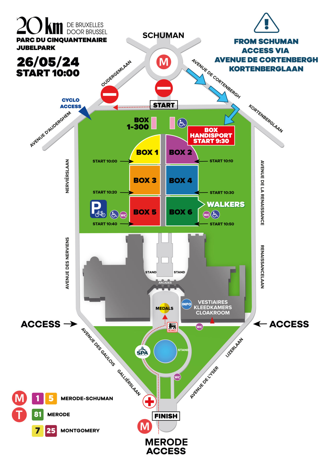 Algemeen - 20 km de Bruxelles – 20 km door Brussel